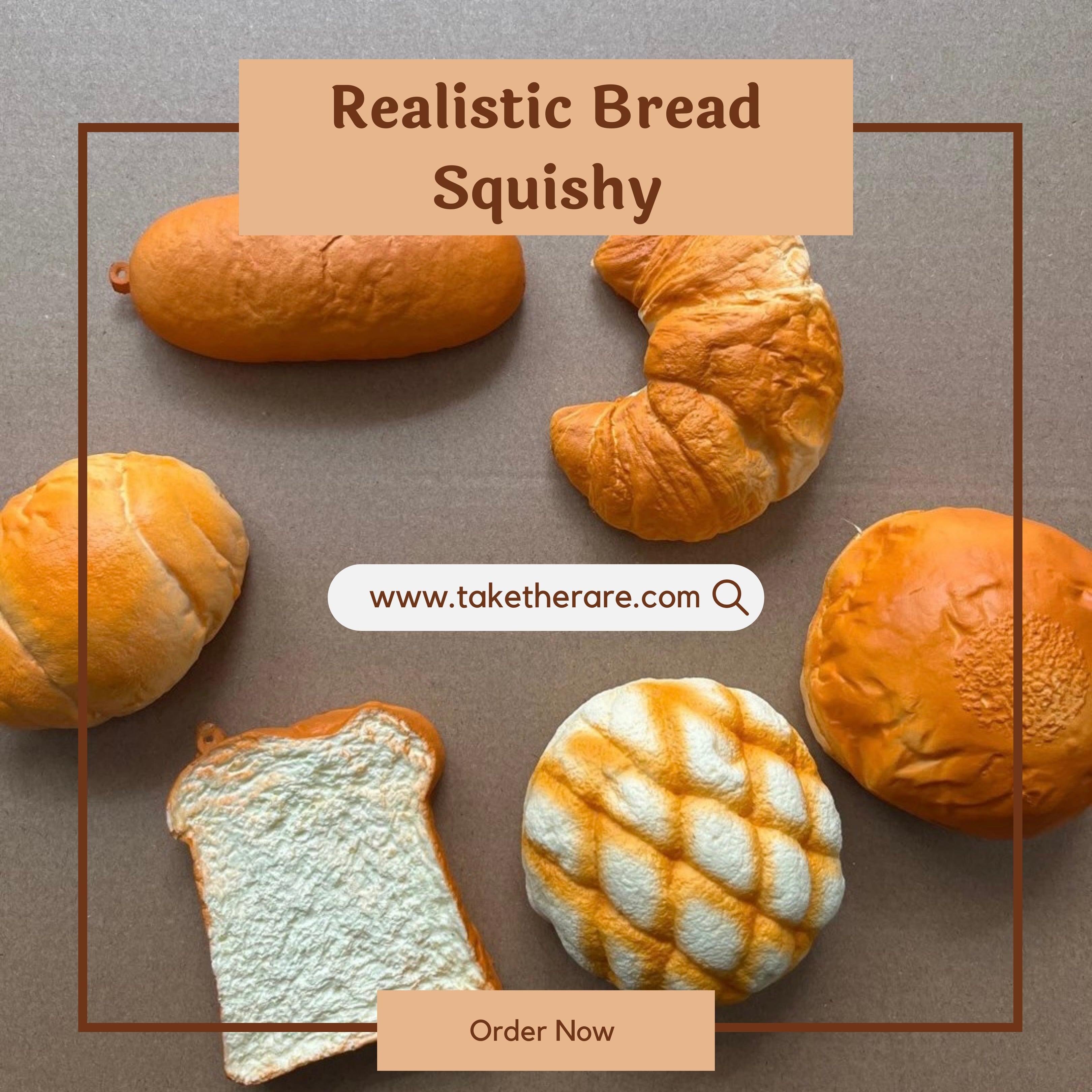 Realistic Bread Squishy Set – taketherare
